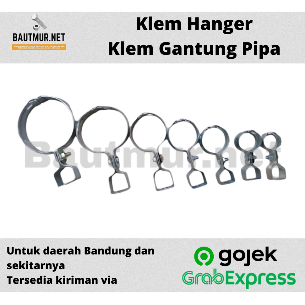 Jual Klem Gantung 3/4" - Hanger Clamp pipa 0.75 - Klem Plafon | Shopee ...