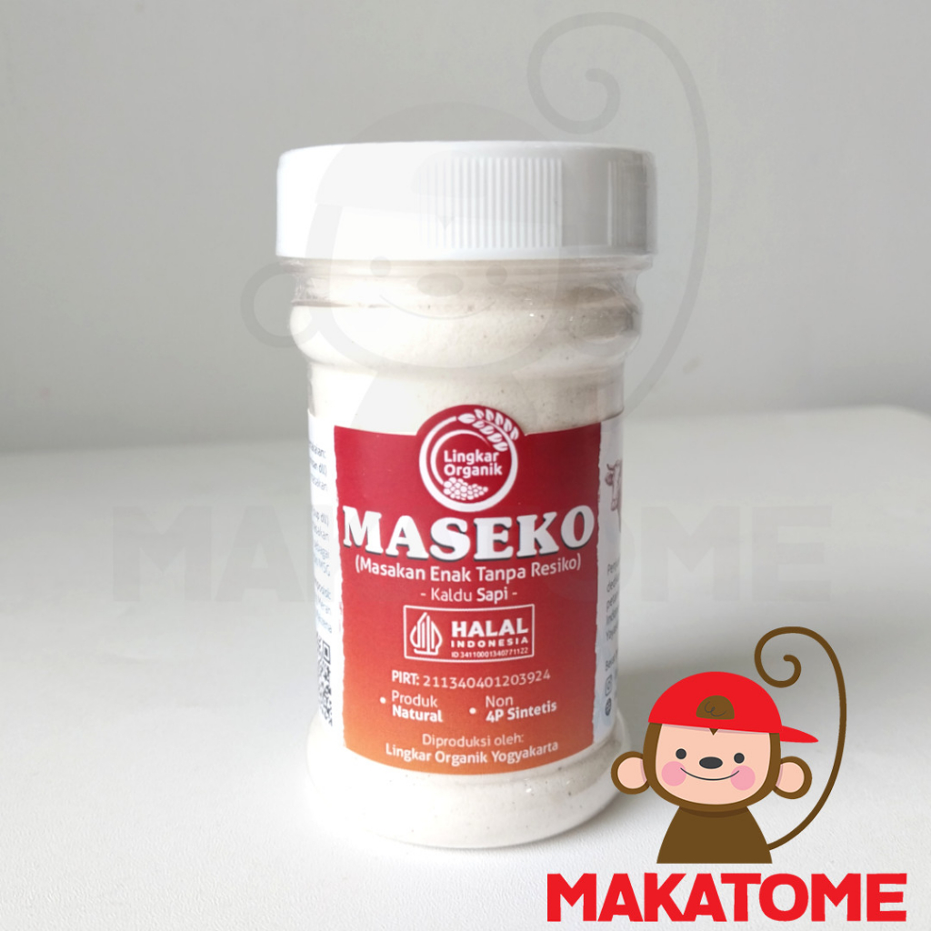Jual Lingkar Organik Maseko Kaldu Sapi 100gr Botol 100 gr penyedap rasa ...