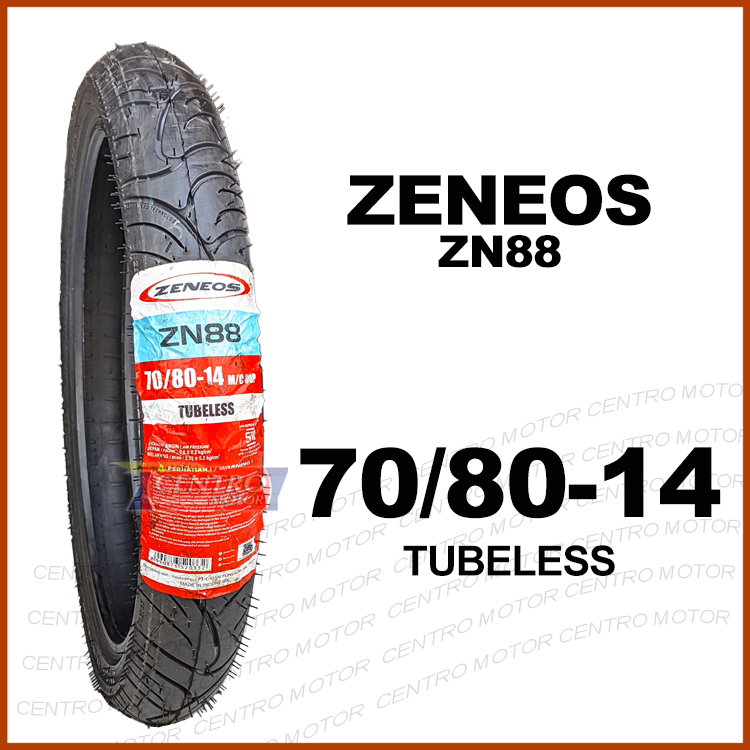 Jual Ban Motor Matic 70/80-14 Tubeless Zeneos ZN88. | Shopee Indonesia