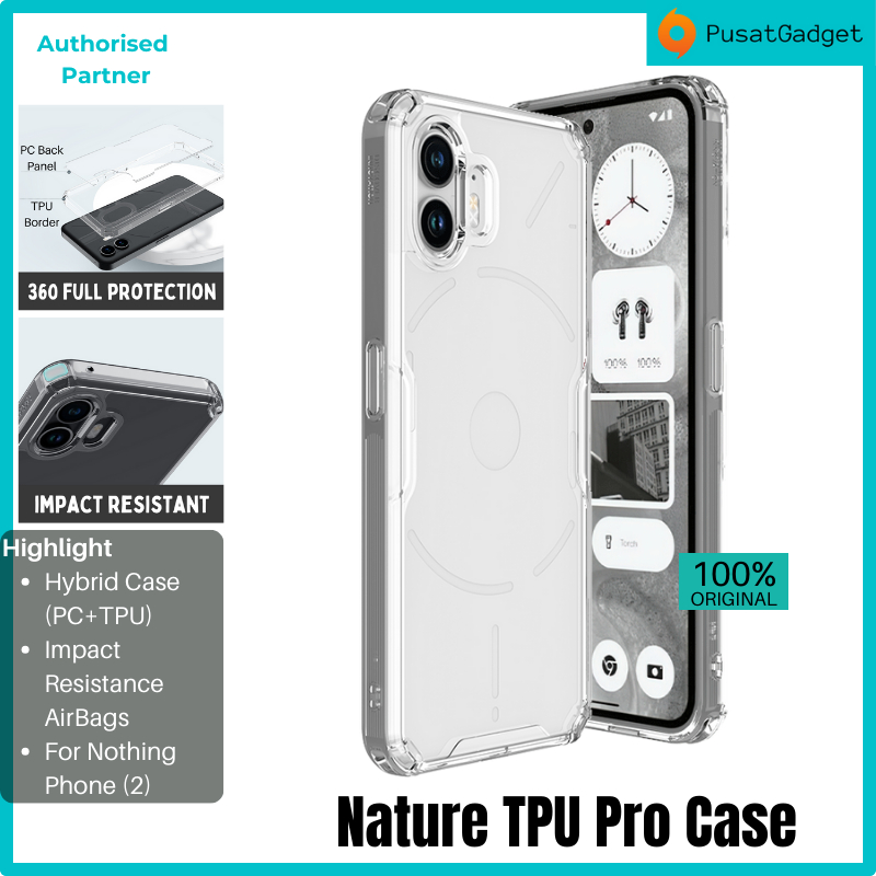 Jual Case Nothing Phone (2) 5G NILLKIN Nature Pro Hybrid Casing ...