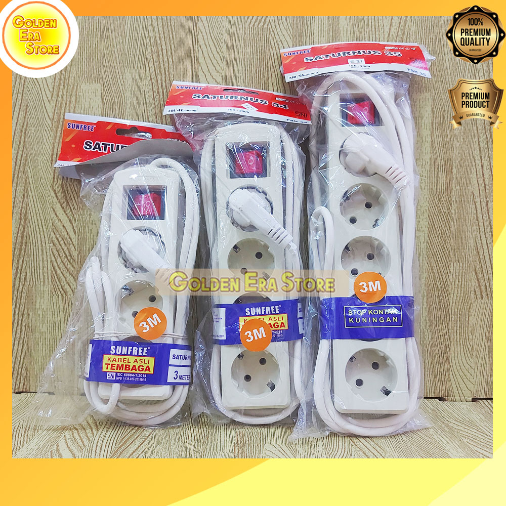 Jual SATURNUS 3 METER DAN 5 METER COK SAMBUNG SAKLAR / STOP KONTAK ...