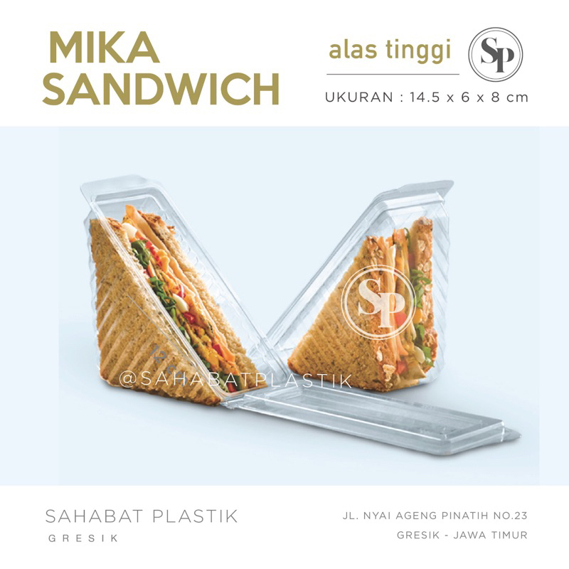 Jual 10 pcs MIKA SANDWICH / TEMPAT ROTI SANDO JAPANESE FRUIT SANDWICH ...