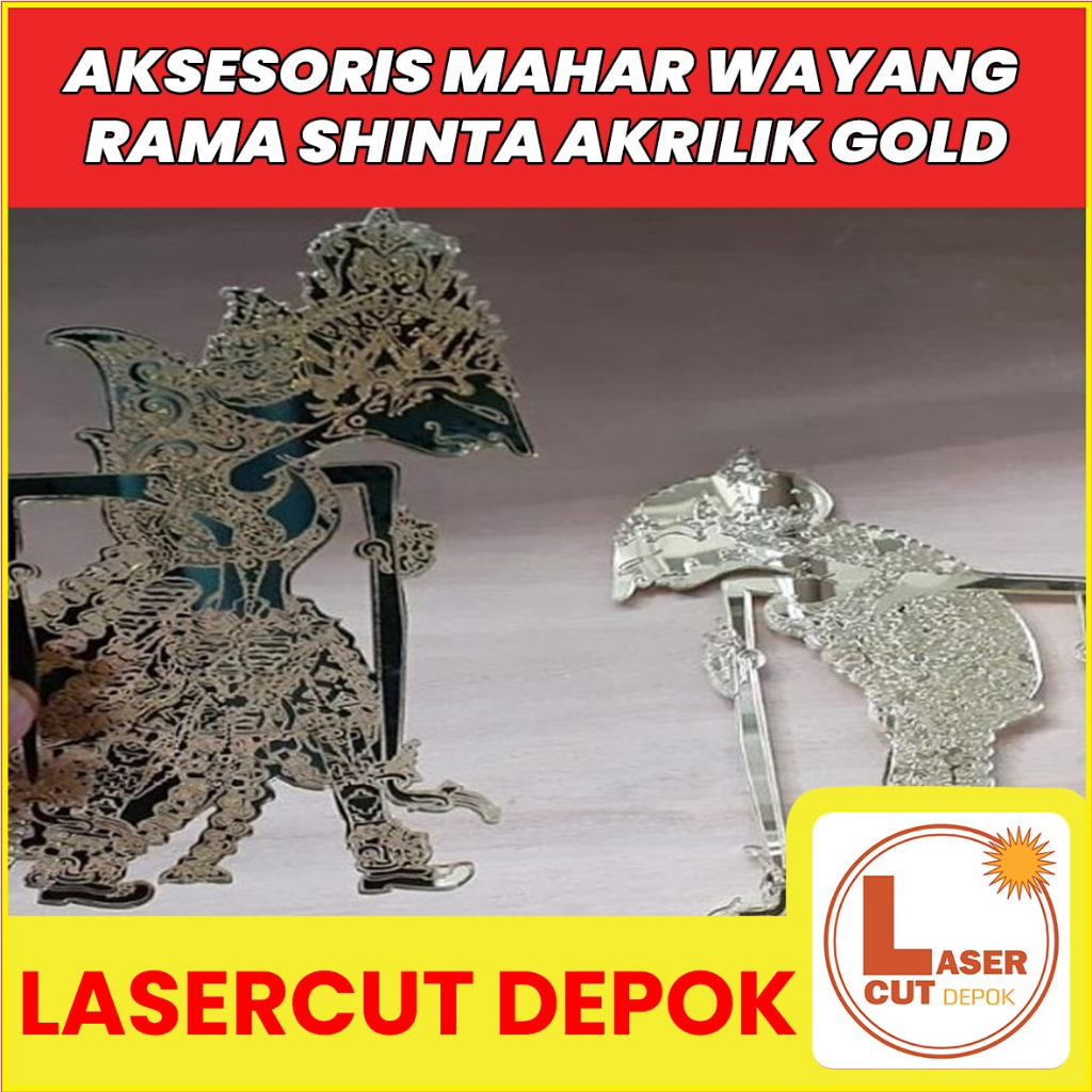 Jual Aksesoris Mahar Wayang Rama Shinta Akrilik Gold | Shopee Indonesia