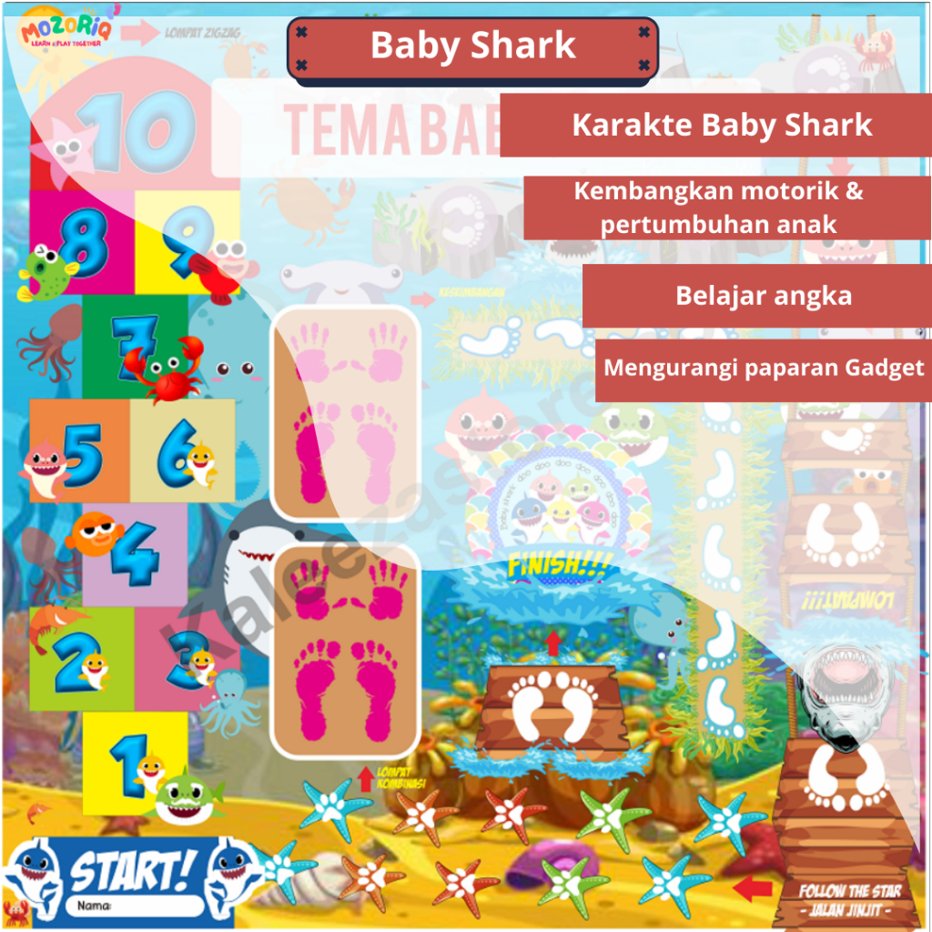 Jual Playmat Mainan Motorik Edukasi Anak ukuran 1,5 M - Karpet ...