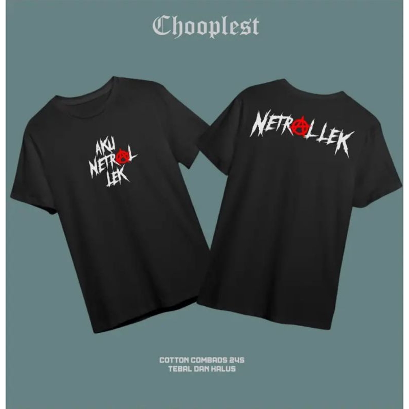 Jual KAOS VIRAL AKU NETRAL LEK LOGO DEPAN BELAKANG | Shopee Indonesia