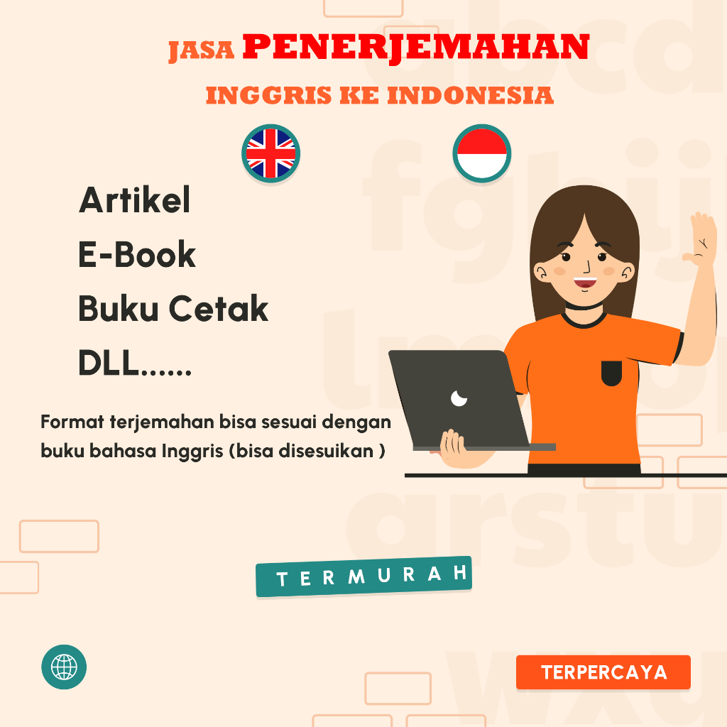 Jual TRANSLATE FILE INGGRIS- INDONESIA | TERJEMAHAN BUKU, ARTIKEL ...