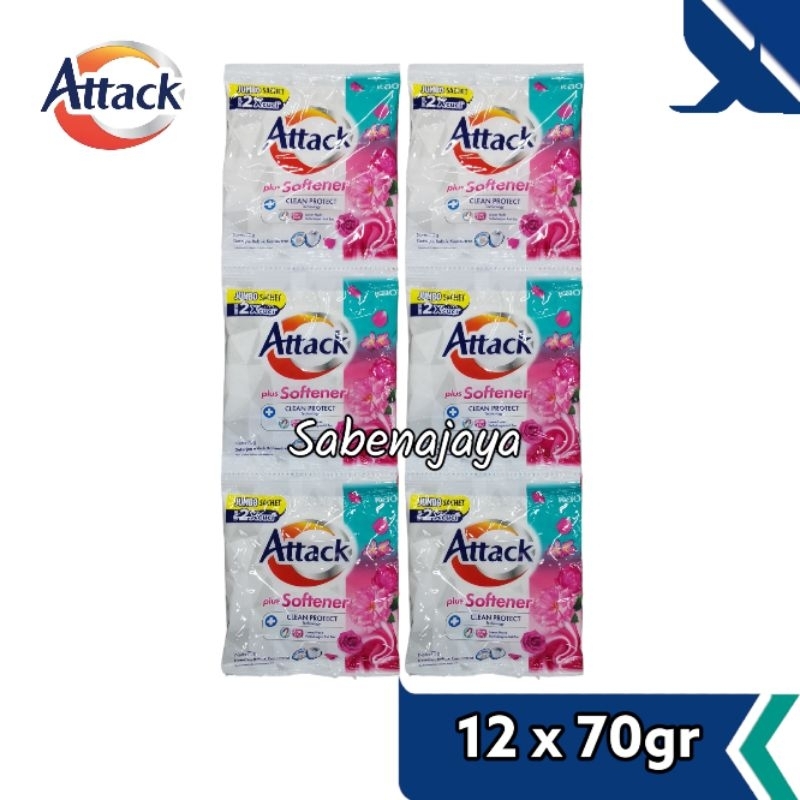 Jual Attack Sachet Softener isi 12sc x 70gr | Shopee Indonesia
