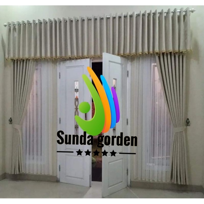 Jual gorden satu set dengan poni ukuran custom model poni lurus ...