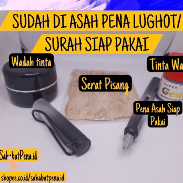 Jual Pena Kitab Kuning Santri Salafy Kaligrafi Pena tutul Pena Lugoh ...