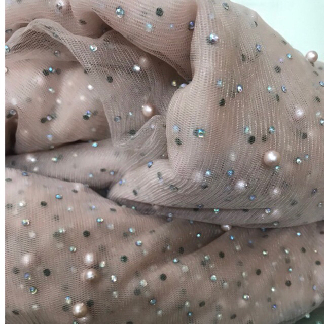 Jual Bahan tile mutiara/Kain tile mutiara/sage | Shopee Indonesia