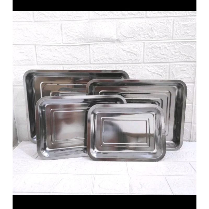 Jual nampan stainless stell persegi BMW/baki stainless prasmanan ...
