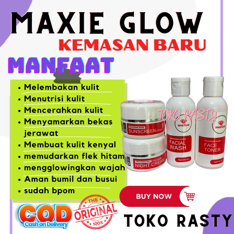 Jual MAXIE SKINCARE ORIGINAL / MAXIE GLOW KEMASAN BARU | Shopee Indonesia