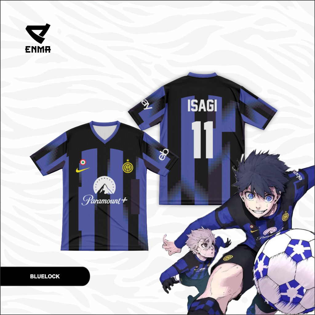 Jual Jersey Bluelock X Inter Milan (free nameset) Full printing ...