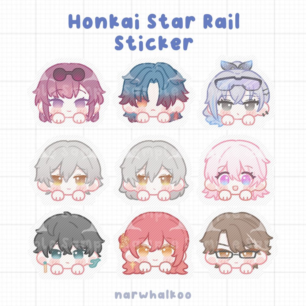 Jual Honkai Star Rail Die-Cut Sticker HSR Fanmerch | Shopee Indonesia