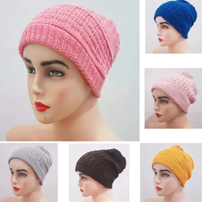 Jual KUPLUK RAJUT NENEK /PENUTUP KEPALA IBU-IBU RAJUT NON PAD | Shopee ...