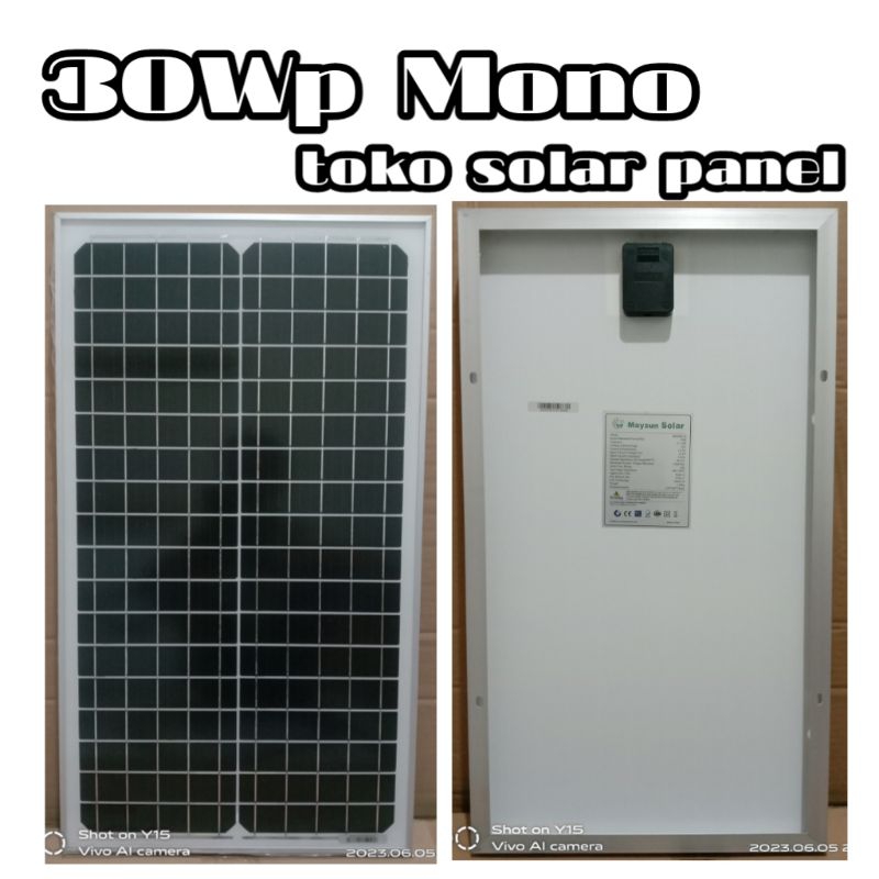 Jual Solar Panel Maysun 30wp Mono Solar Cell Panel Surya | Shopee Indonesia