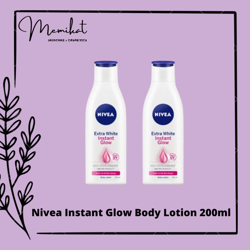 Jual Nivea Extra White Instant Glow Body Lotion 200ml Shopee Indonesia