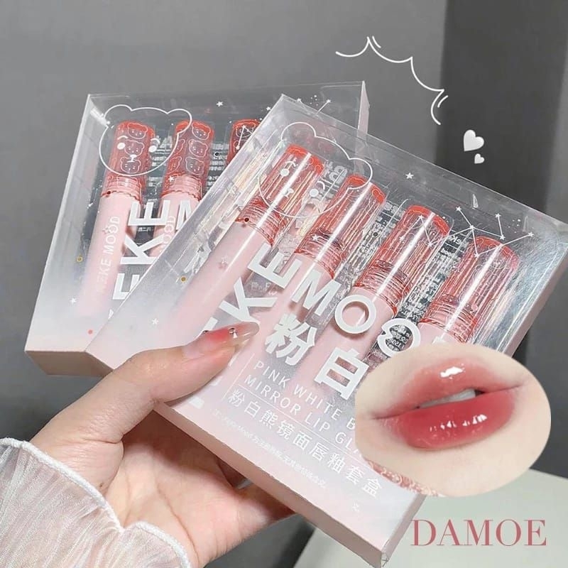 Jual KEKEMOOD Bear Mirror Lip,Pin Bear, Jelly Lipcream | Shopee Indonesia