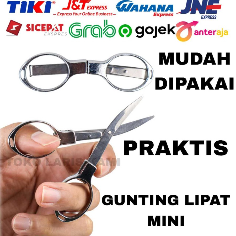 Jual Gunting Lipat Kecil Portable Stainless | Shopee Indonesia
