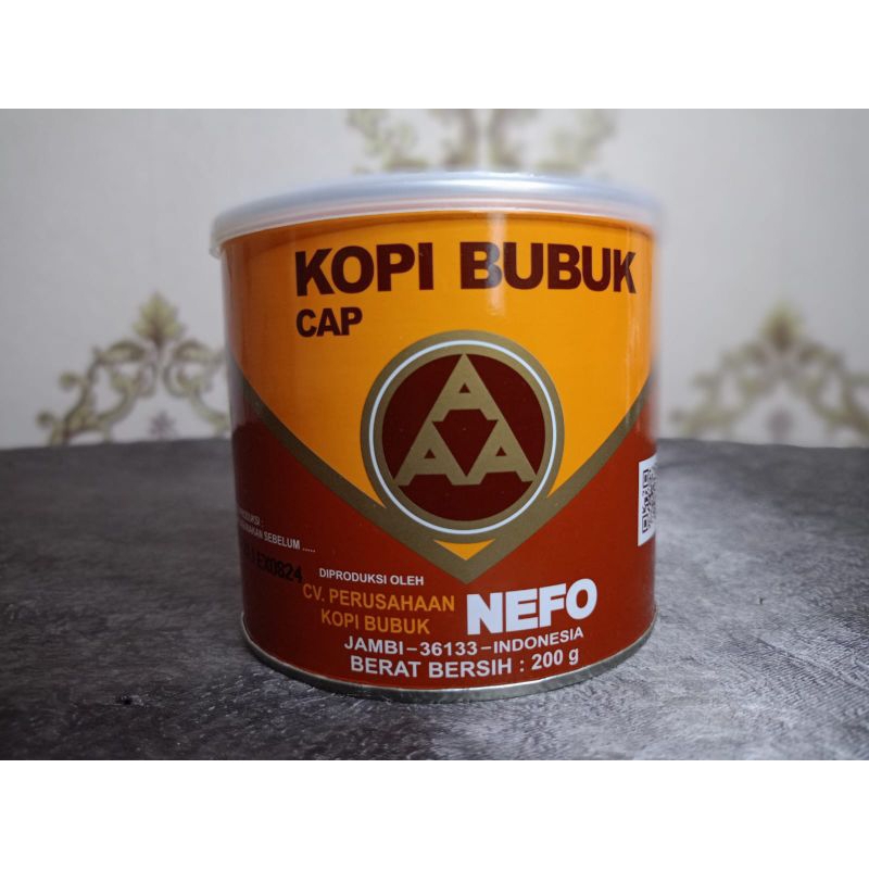 Jual Kopi Bubuk Cap AAA (NEFO) Asli Jambi | Kaleng 200 gram | Eceran ...