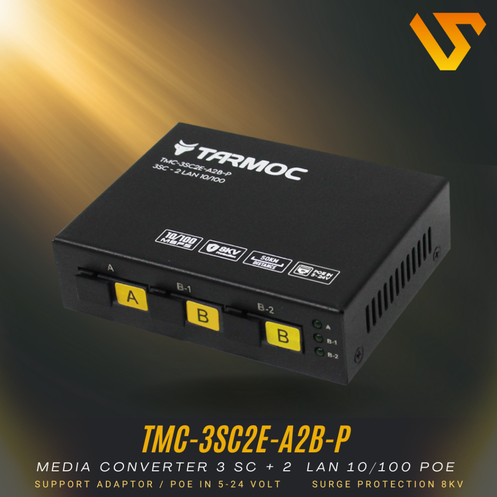 Jual Tarmoc TMC-3SC2E-A2B-P | Media Converter Switch 3SC 2LAN / 3 SC 2 ...