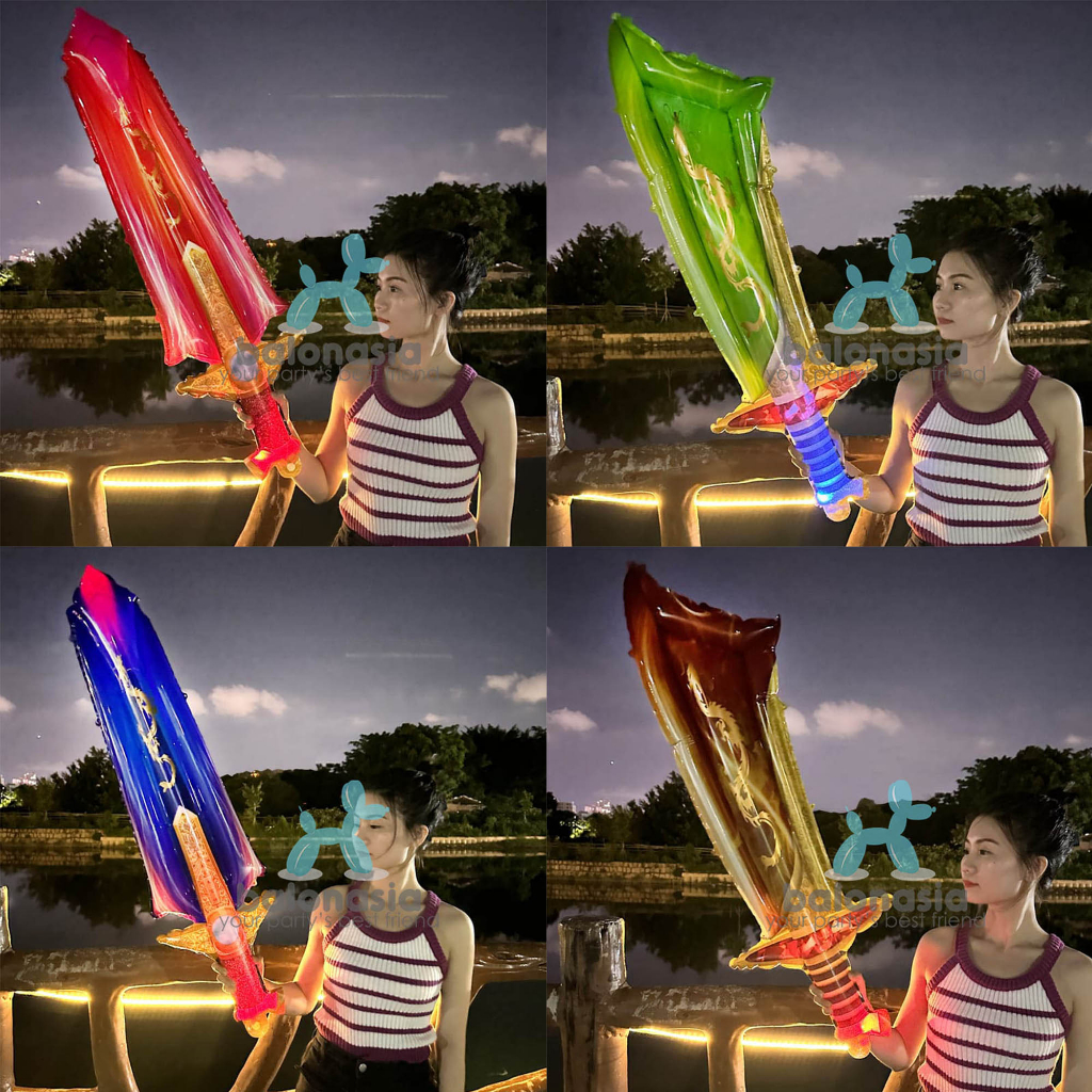 Jual Balon foil pedang LED sword mainan anak | Shopee Indonesia
