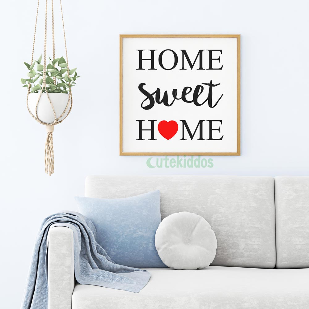 Jual Hiasan Dinding Rumah Tulisan Home Sweet Home Sign Poster Pajangan ...