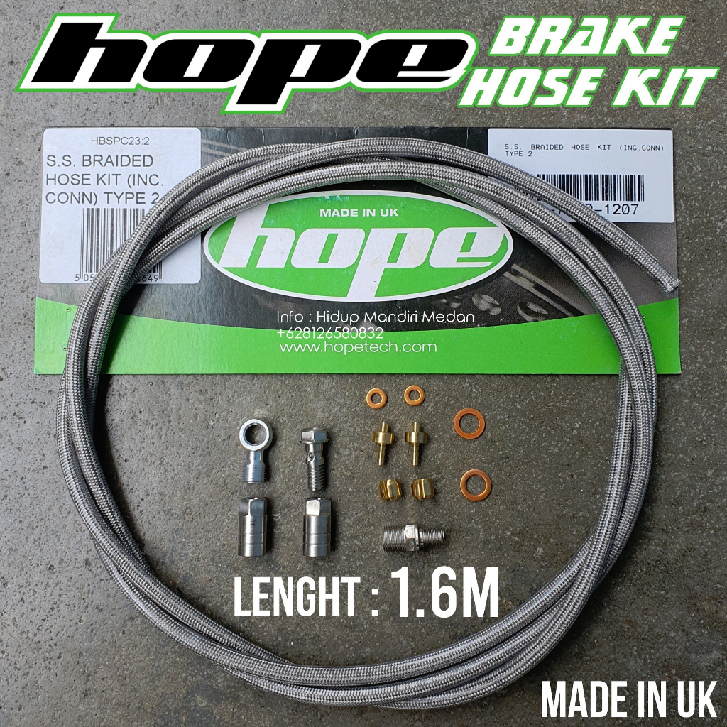 Jual Hope Brake Hose Braided Kit Type 2 Selang Rem Stainless Steel ...