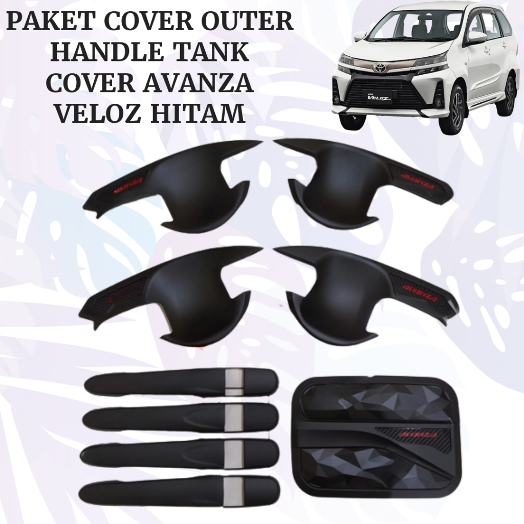 Jual Paket Lengkap Handle Outer Tank Cover Hitam Mobil Avanza Xenia Veloz Agya Ayla HRV BRV ...