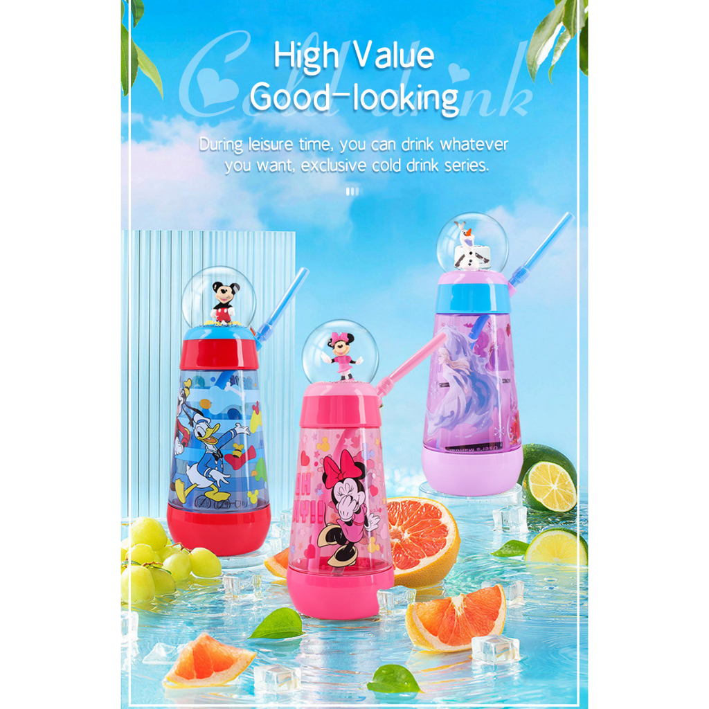 Jual ORIGINAL DISNEY BOTOL MINUM SNOW GLOBE CRYSTAL BALL WATER BOTTLE - Botol Minum Anak Disney ...