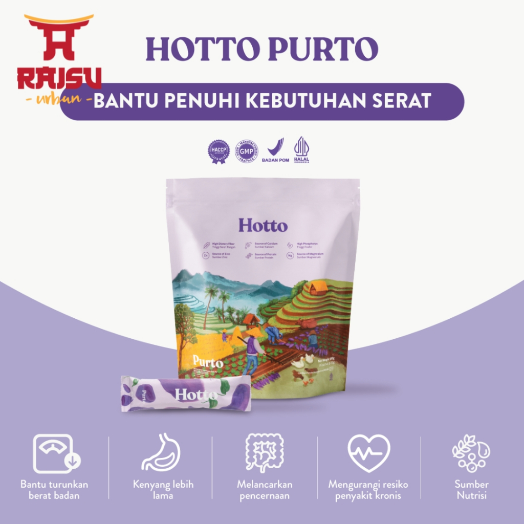 Jual HOTTO PURTO ORIGINAL 1 POUCH 16 SACHET MINUMAN MULTIGRAIN MULTIVITAMIN | Shopee Indonesia