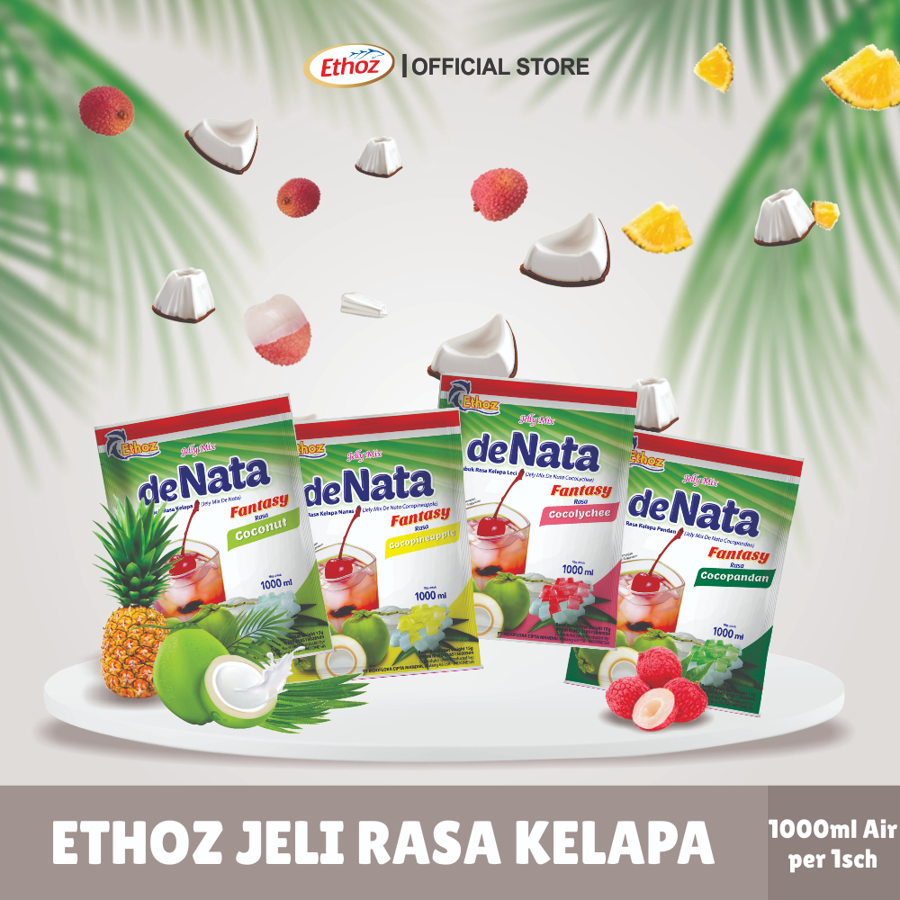 Jual Ethoz DeNata Rasa 1000 ml / Jeli Kelapa Bubuk Powder 2 pcs ...