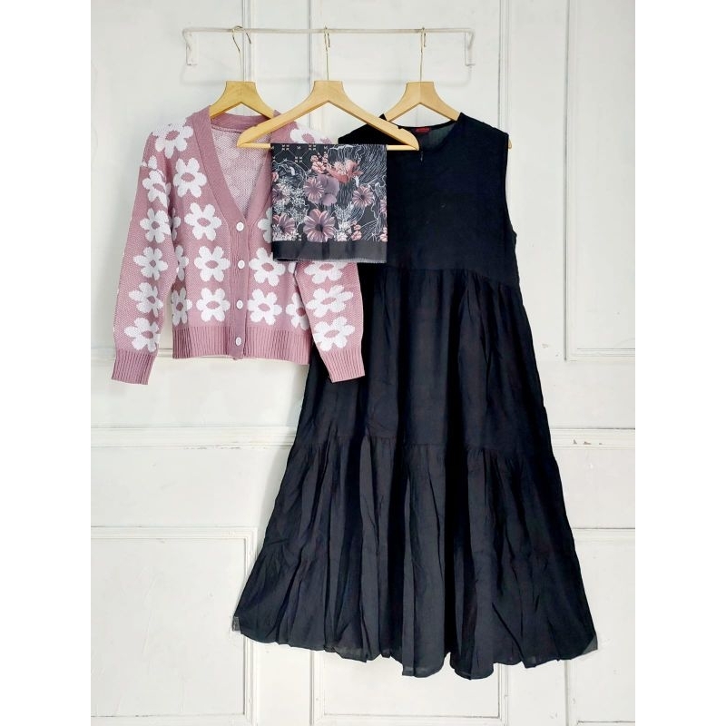 Jual CARDY RAJUT SET INNER RAYON // OOTD CARDI RAJUT// SETELAN OUTER INNER | Shopee Indonesia