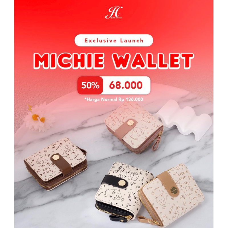 Jual JIMS HONEY DOMPET LIPAT KECIL WANITA MICHIE WALLET | Shopee Indonesia