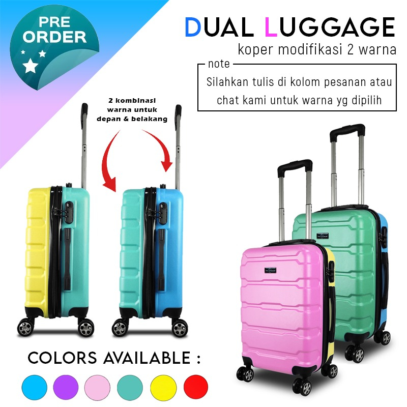 Jual Koper Hardcase Polo Milano CUSTOM COLOUR 20 Inch Pilih Warnamu ...