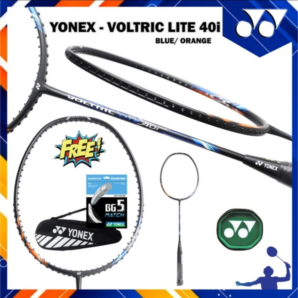 Jual Raket Badminton YONEX Voltric Lite 40i Series 5UG5 Blue Origial ...