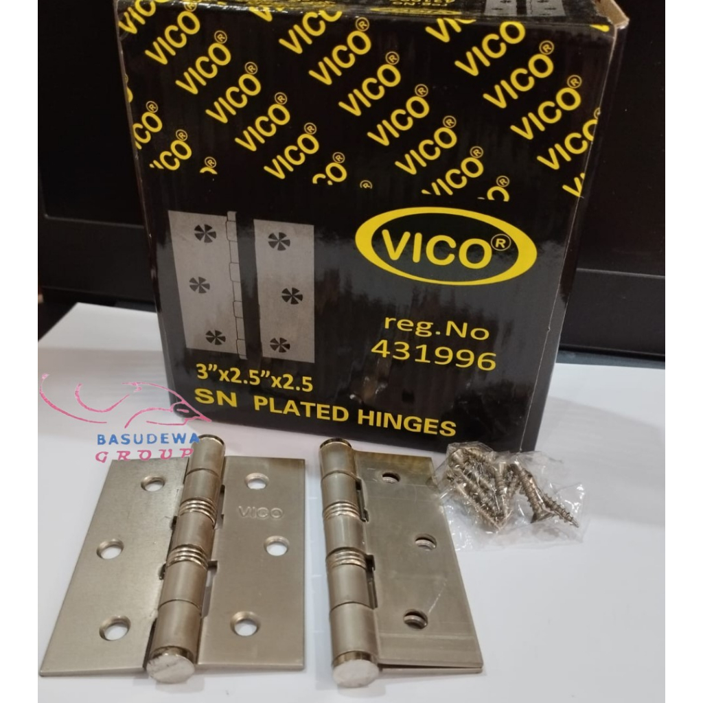 Jual VICO ENGSEL STAINLESS SS 3" / ENGSEL PINTU JENDELA SS 3 INCH ...