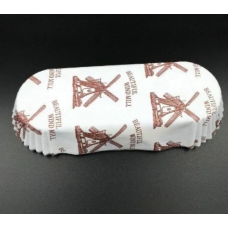Jual Paper Cup Roti OVAL Cup Case Tatakan Kertas Roti Makanan ...