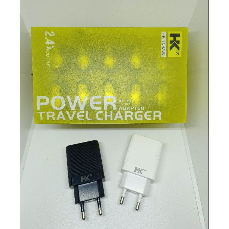 Jual CHARGER HK ORIGINAL QUICK 2.4A CHARGER 2USB | Shopee Indonesia
