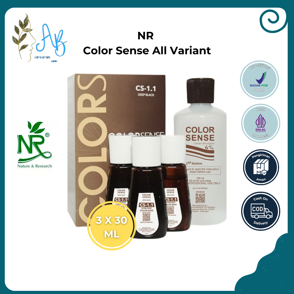 Jual NR COLOR SENSE 3 X 30ML | ALL VARIANT | PERAWATAN RAMBUT | CAT ...