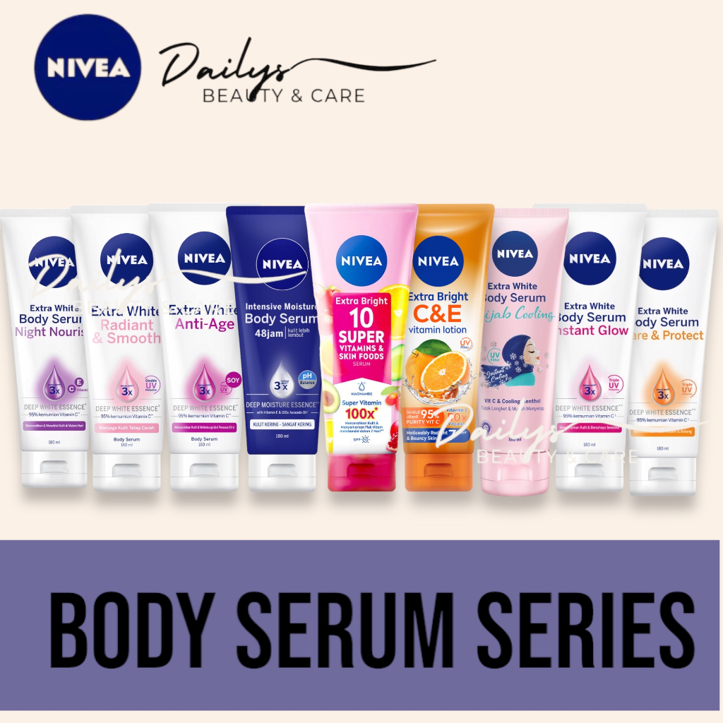 Jual Nivea Body Serum Extra White Night Repair Care Protect