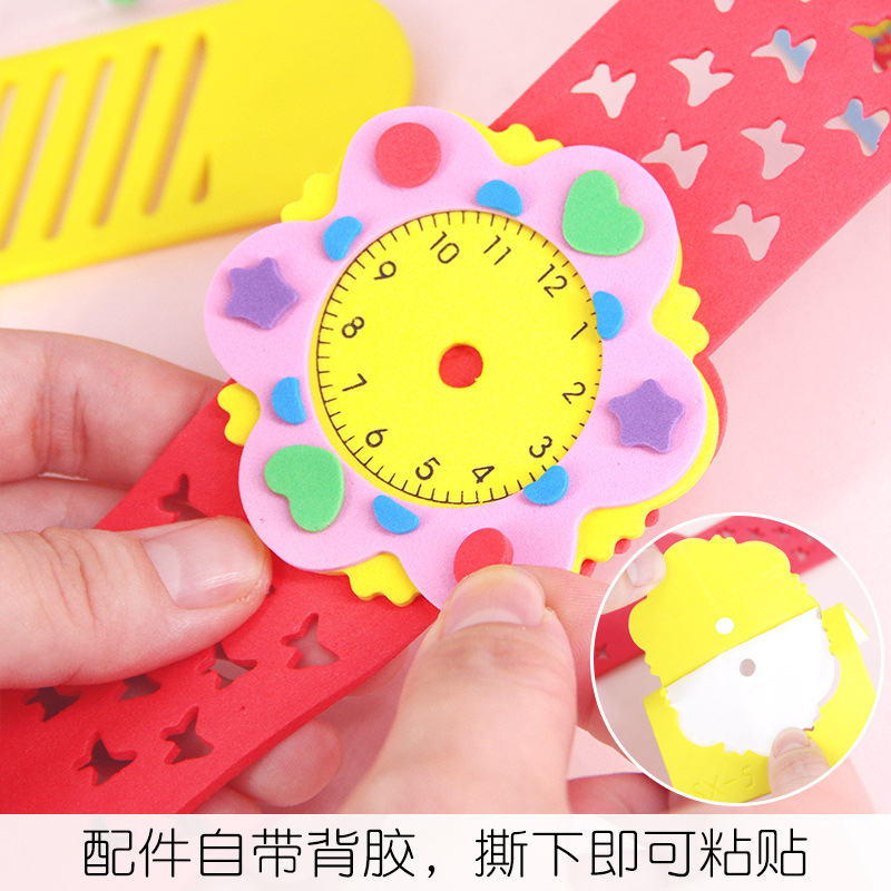 Jual Mainan DIY Jam Tangan Colorfull / DIY Jam Tangan Flanel Colorfull ...