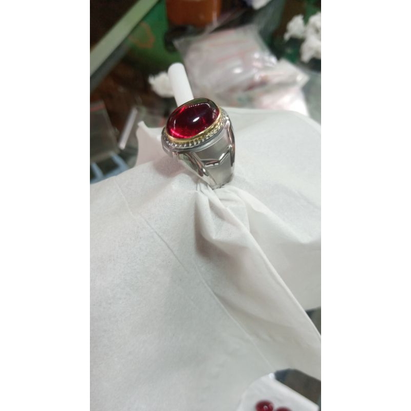 Jual emban ikat ring monel super doff handmade.kosongan tanpa batu ...