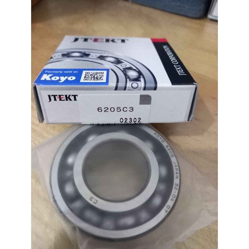 Jual Ball bearing 6205 C3 KOYO ORIGINAL JAPAN ( For kruk as ) | Shopee ...