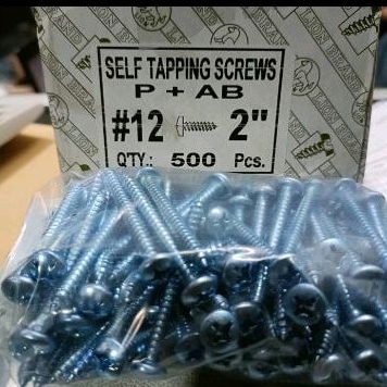 Jual Skrup PAB 12 x 2" (isi 100) Self Tapping Screws | Shopee Indonesia
