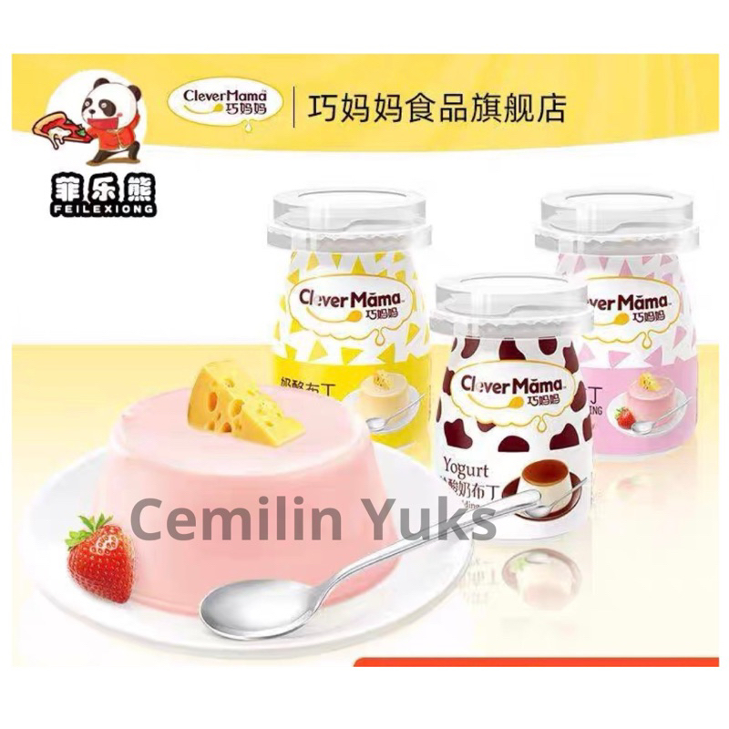 Jual Clever Mama Pudding 85g Cheese Pudding Strawbery Cheese Pudding ...