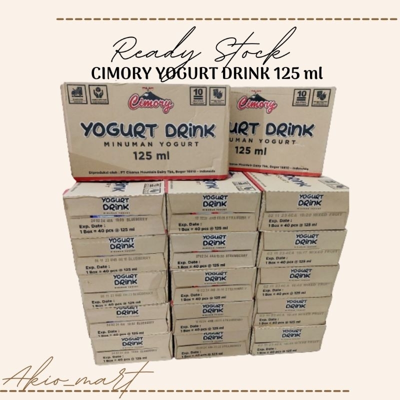 Jual Cimory Yogurt Drink Minuman Yogurt 125 ml 1 dus / 1 karton isi 40 pcs | Shopee Indonesia