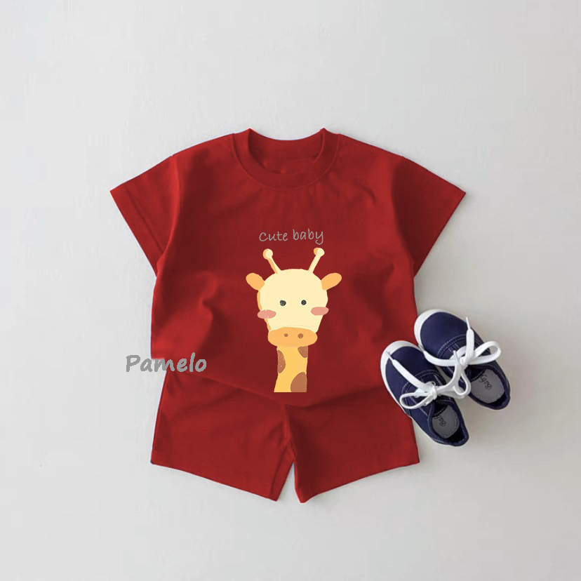 Jual Pamelo.id Set Anak Cute Jerapa / Fashion Anak / Stelan baju anak ...