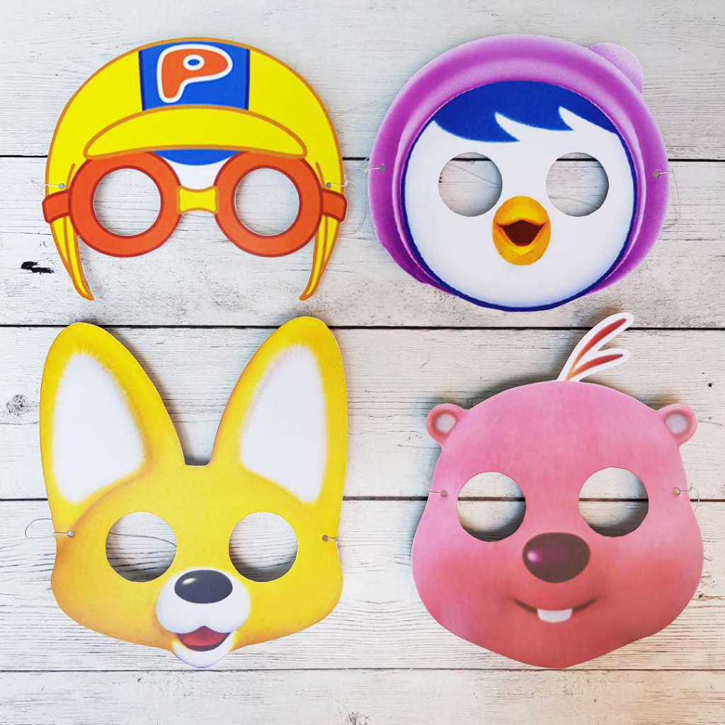 Jual Pororo Topeng Pesta Mask Birthday Aksesoris Ulang Tahun Props ...