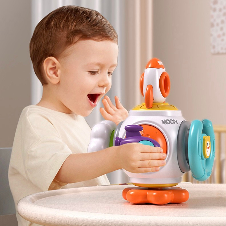 Jual [HAGO] Mainan Edukasi Anak Bayi Busy Box Activity Cube Melatih ...